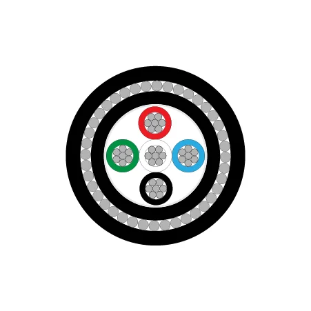 4 Core + Earth (5G), 2.5mm², TCW, PVC 90°C, SWA, 0.6/1KV, Circular TPS ...